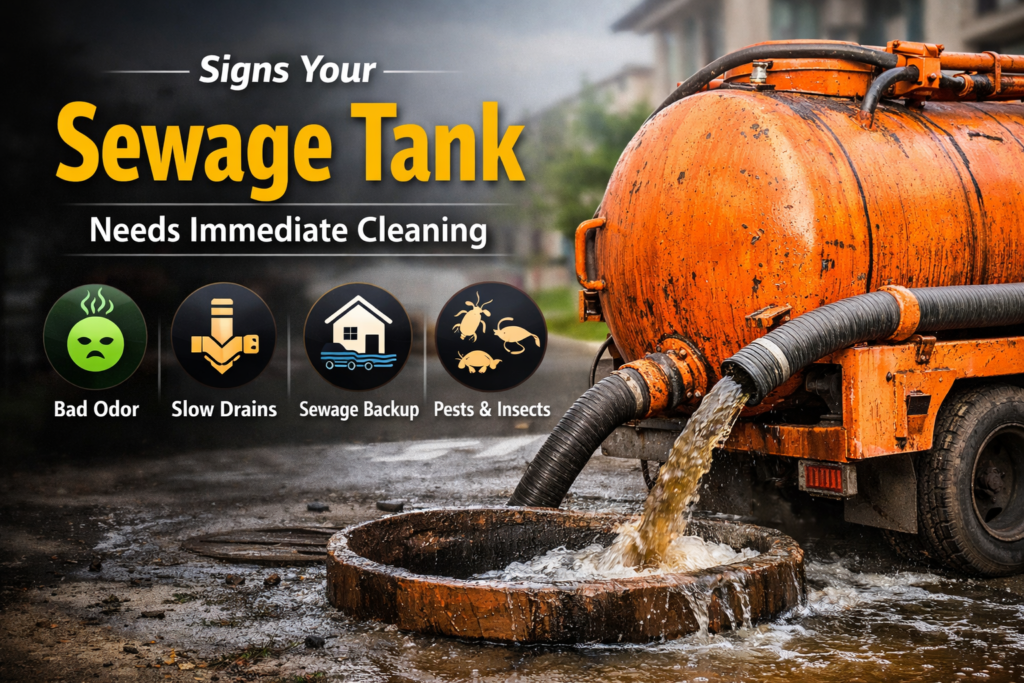 Signs Your Sewage Tank Needs Immediate Cleaning